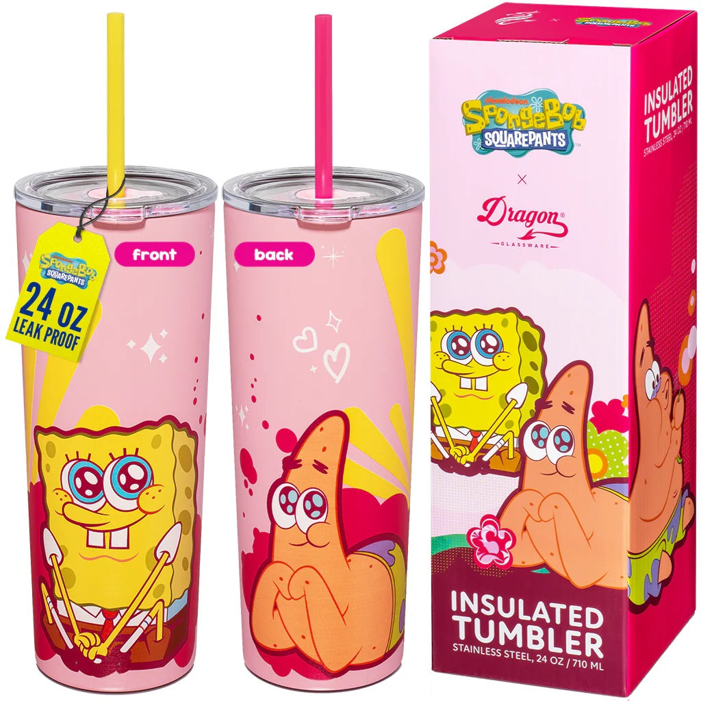 SpongeBob SquarePants Pink Tumbler - 24 oz – Cinemark Shop