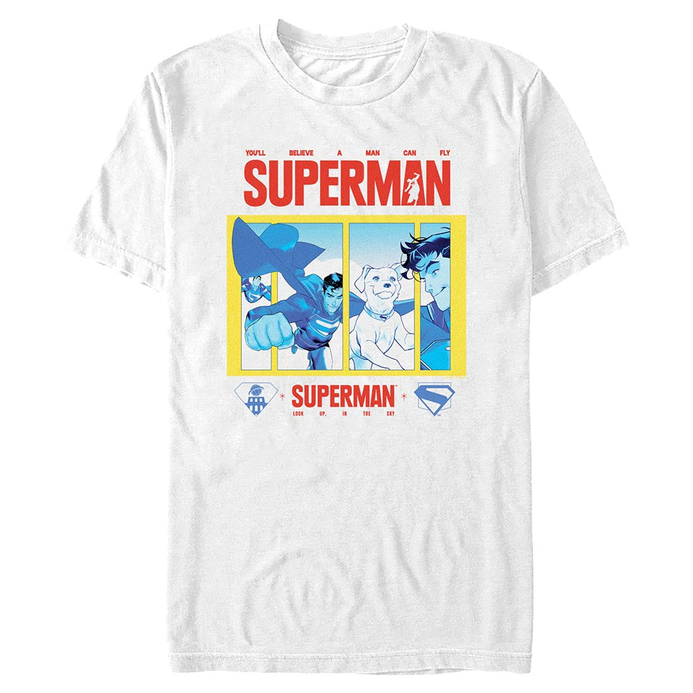 SUPERMAN (2025 Movie) Krypto And Superman Flying T-Shirt – Cinemark Shop